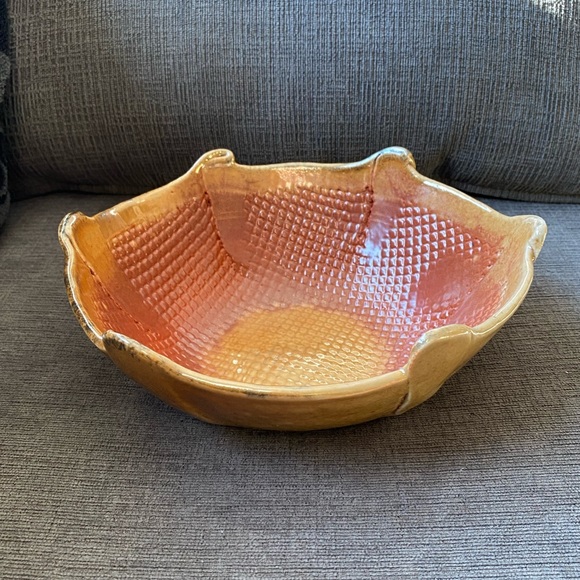 Hand Crafted | Accents | Vintage Handmade Iridescent Textured Pottery ...